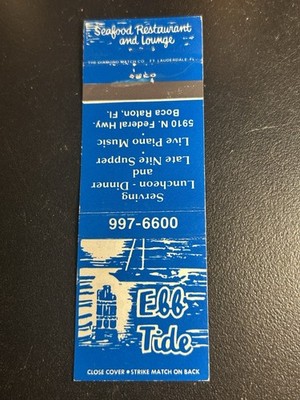 Matchbook Cover - Ebb Tide Restaurant Boca Raton, Florida MB116 | eBay