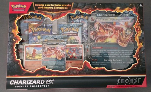 Pokémon TCG: Charizard ex Premium Collection Box - 6 Packs *SEALED* | eBay