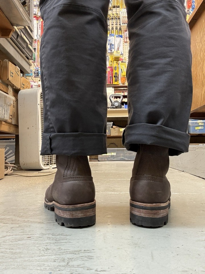 Nicks Builder Pro 8" Soft Toe, 1964 Mahogany Smooth, 7.5 D Thurman NW ...
