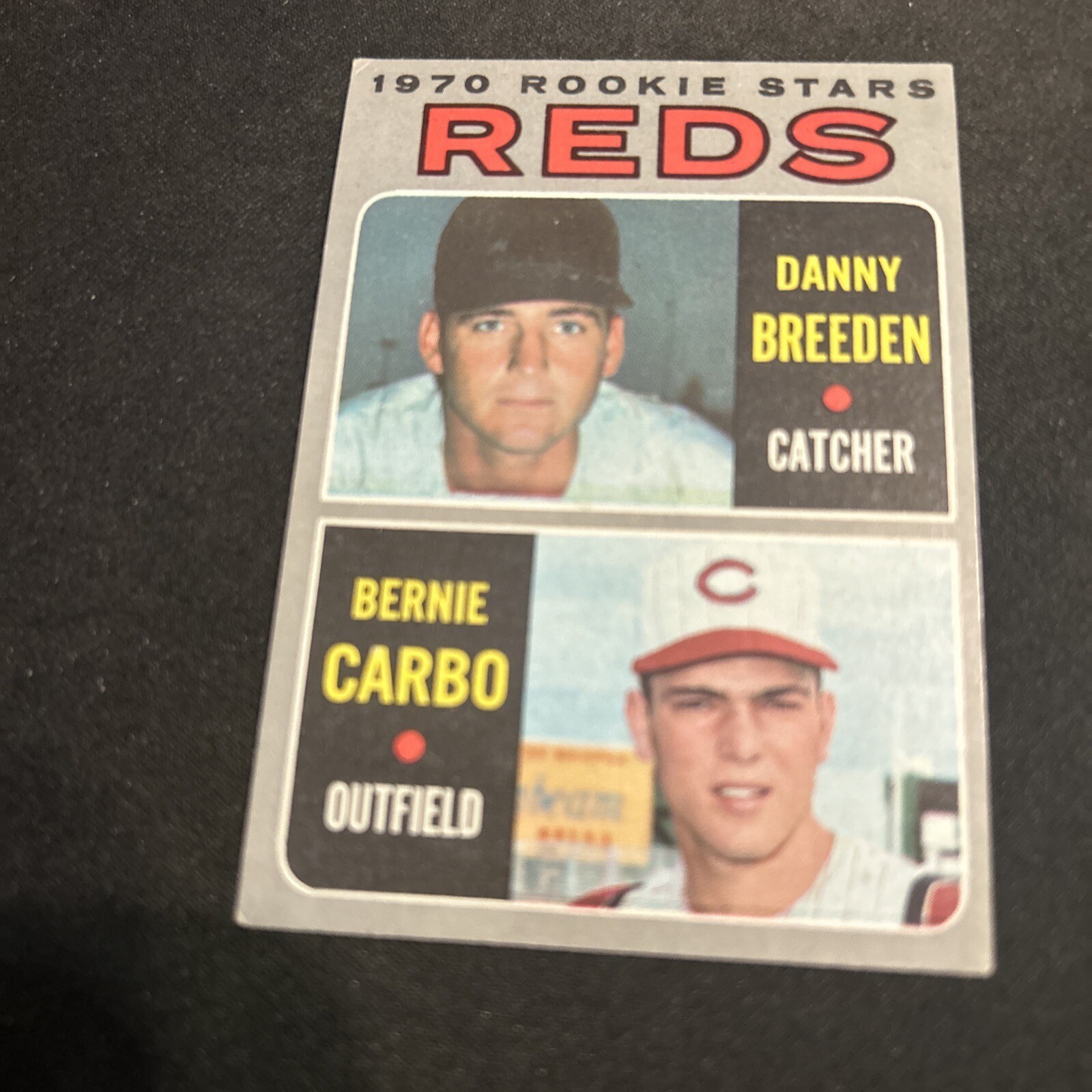 1970 Topps Rookie Stars Card #36 Bernie Carbo Danny Breeden Cincinnati ...