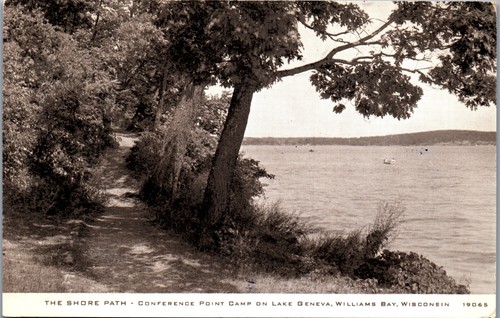 Conference Point Camp, Lake Geneva, Wisconsin Postcard Williams Bay | eBay
