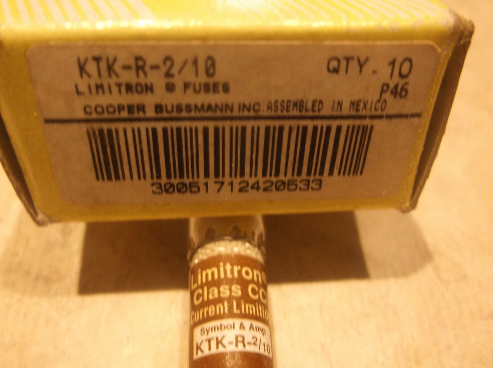 BOX OF 10 Bussmann KTK-R-2/10 fuse tube Limitron Class CC | eBay
