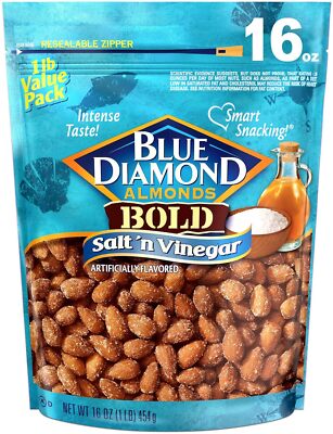 Blue Diamond Almonds, Bold Salt 'n Vinegar, 16 Ounce (Pack of 1) | eBay