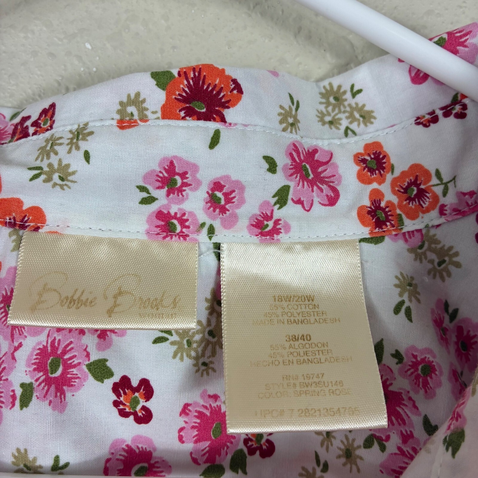 Bobbie Brookes Spring Rose Button Down Floral Top Sz 2X Bloomcore | eBay