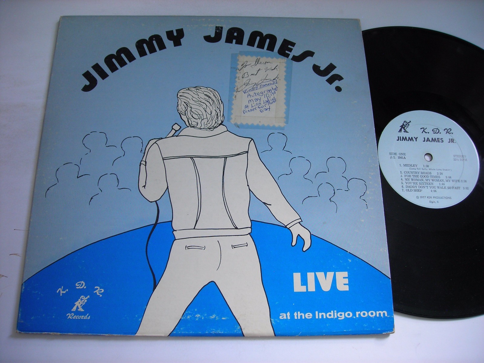 SIGNED Jimmy James Jr. Live 1977 Stereo LP VG++ | eBay
