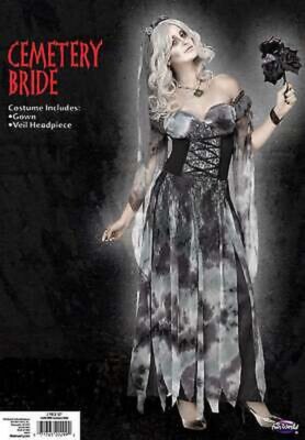 Halloween Woman’s Cemetery Bride Adult Costume Size Medium by Fun World ...