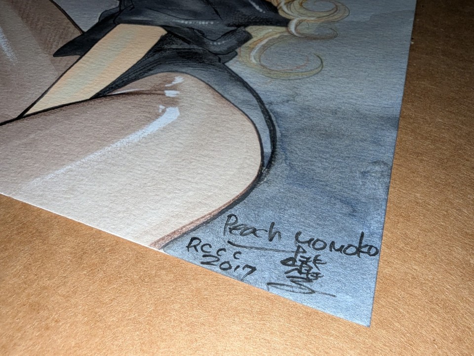 Peach Momoko Original Art Black Canary at Emerald City Comic Con 2017 ...