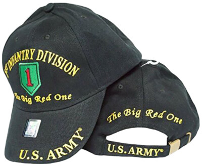U.S. Army 1st First Infantry Division The Big Red One Black Embroidered ...