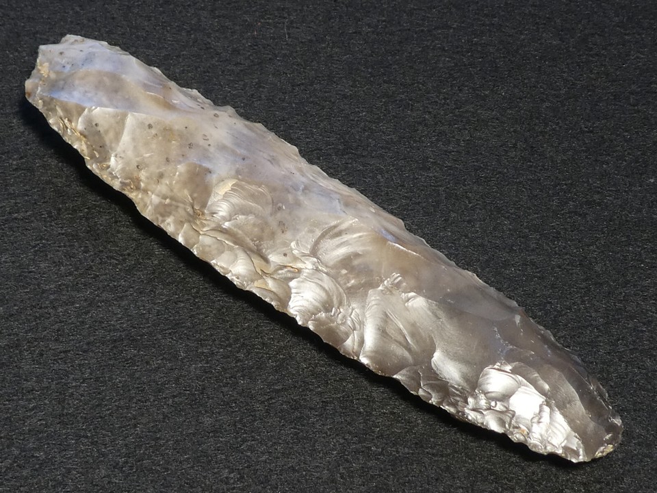 5400Y.O: X-RARE HALBERD DAGGER-AX 152mm DANISH STONE AGE NEOLITHIC ...