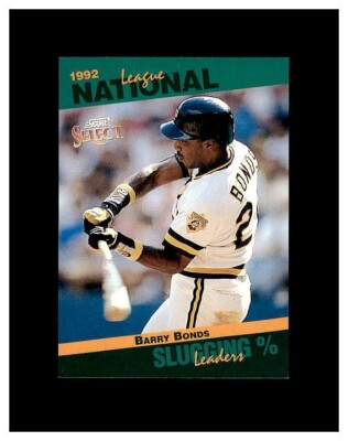 1993 SCORE SELECT SLUGGING % LEADER NL 46 OF 90 BARRY BONDS | eBay