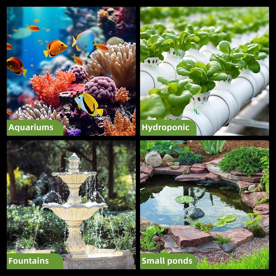 Water Pump Submersible Cable Garden Fountain Tool Fish Tank Pond 25W ...