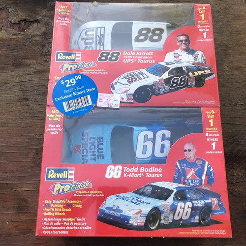 Revell Pro Finish Dale Jarrett #88 And Todd Bodine #66 1/24 Scale Model ...