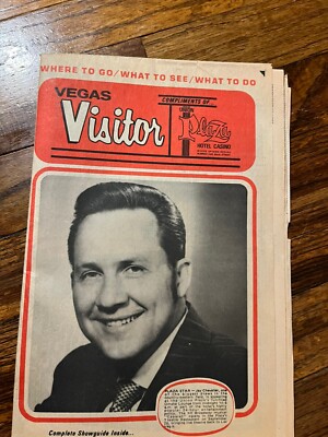 Vintage Sept 15, 1972 VEGAS VISITOR Newspaper Maps Pictures Ads 20 ...