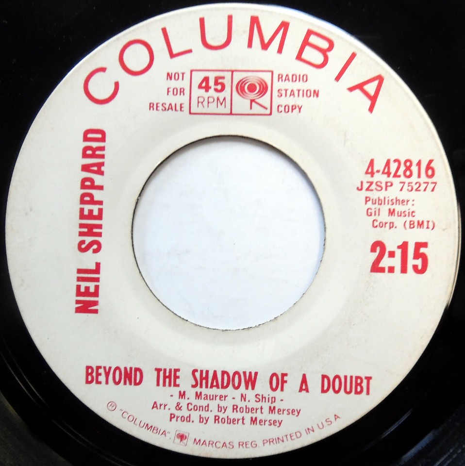 NEIL SHEPPARD 45 In My Imagination / Beyond PROMO Teen ROCKER 1963 R&B ...
