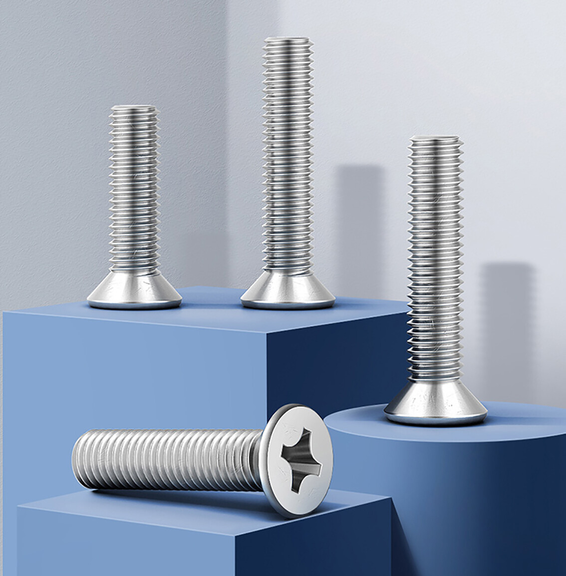 M2-M6 Countersunk Flat Head Phillips Machine Screws Bolts 316 Stainless ...