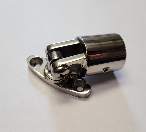 Stainless Steel 7/8" Top Cap With Swivel Deck Mount | eBay