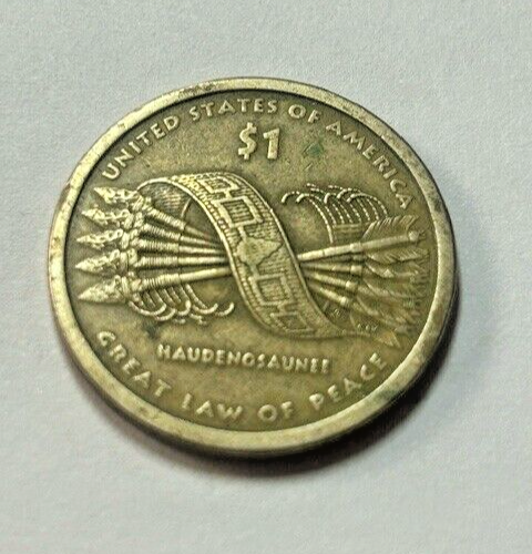 SACAGAWEA NO DATE, Haudenosaunee GREAT LAW OF PEACE USA Dollar Coin ...