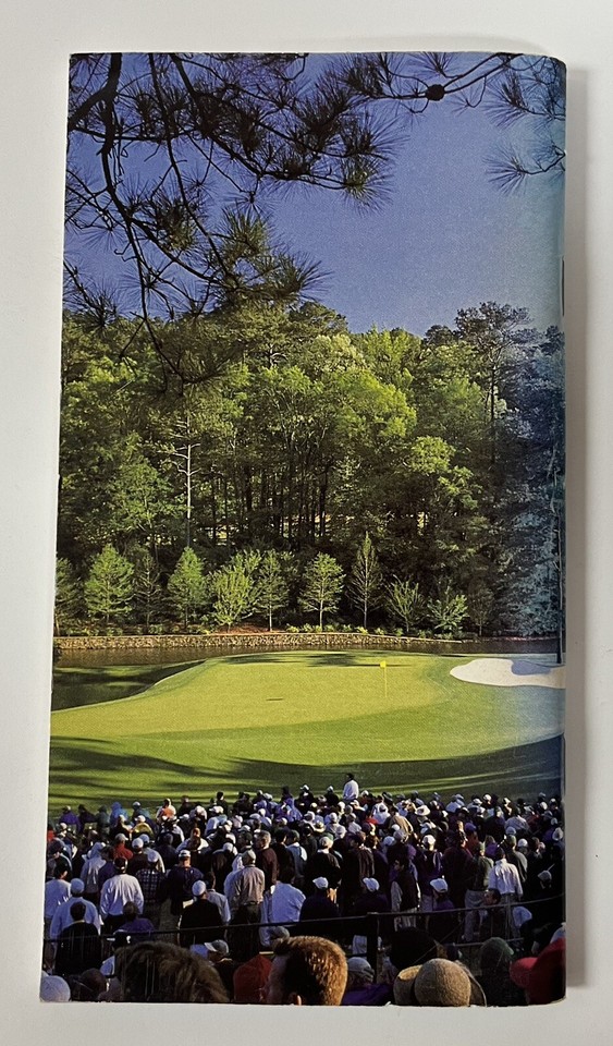 2002 MASTERS GOLF ANGC SPECTATOR GUIDE with pairing sheet. Tiger Woods ...