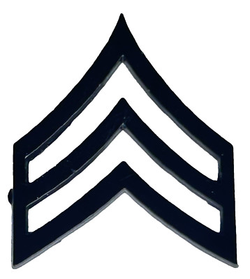 U.S. Army E5 Rank Sergeant Subdued Emblem Military lapel Hat Pin ...