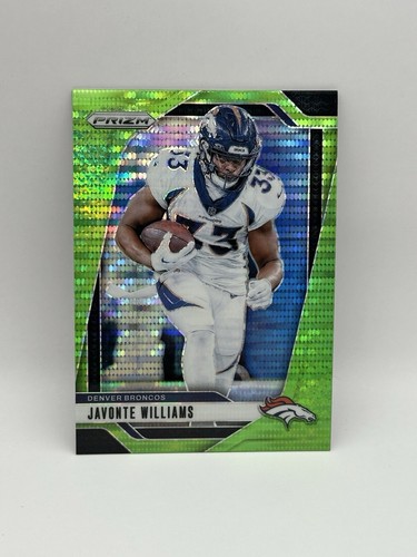 2024 Panini Prizm Javonte Williams Neon Green Pulsar Broncos | eBay