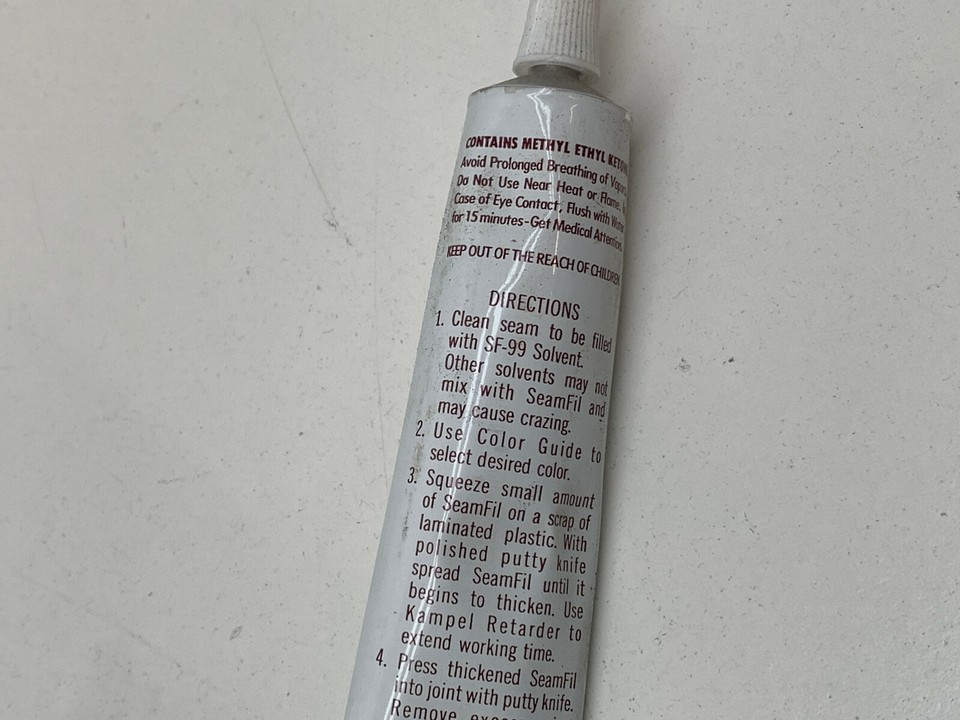 Kampel 7816 SeamFil Plastic Seam Filler Countertop Laminate Repair 1oz ...