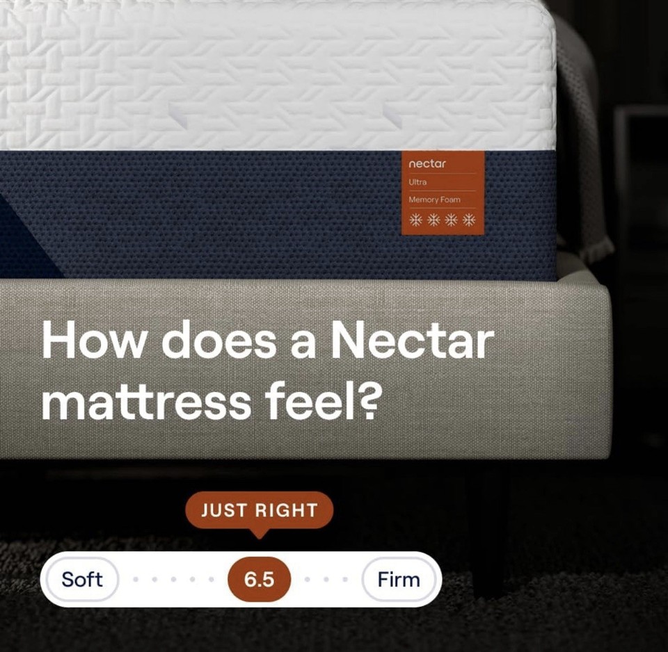 Nectar Ultra Memory Foam Mattress - Medium Firm - King - 15 ...