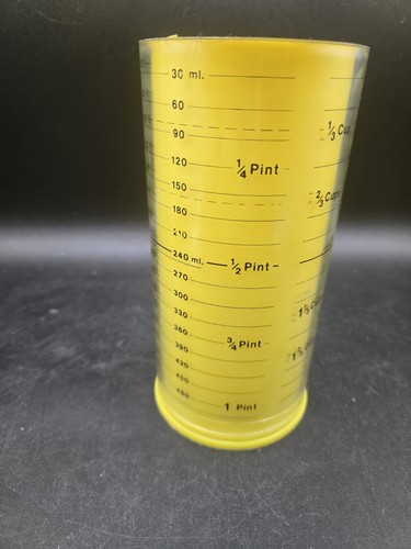 Vtg Metric Wonder Cup 2 Cup Measuring Cup Milmour Products Wet/Dry ...