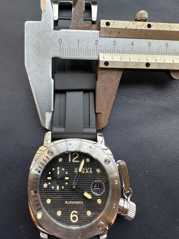 Black 44mm seagull ST25 movement military luxury hombre analog date ...