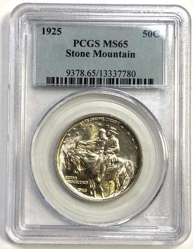 1925 Stone Mountain Commemorative Silver Half Dollar Graded MS65 by ...