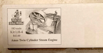 Western Scale Models #LH-4 - HO scale Ames Twin Cylinder Steam Engine ...