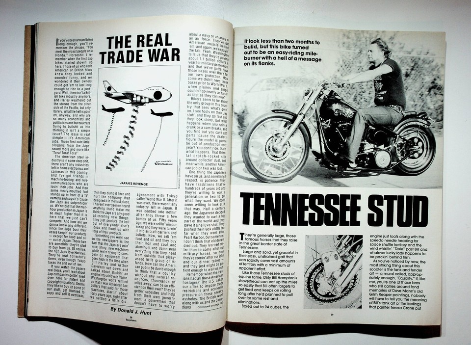 1985 August Easyriders Motorcycle Magazine David Mann Harley-Davidson ...