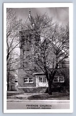 J98/ Fairmount Indiana RPPC Postcard c1950s Friends Church 1 | eBay