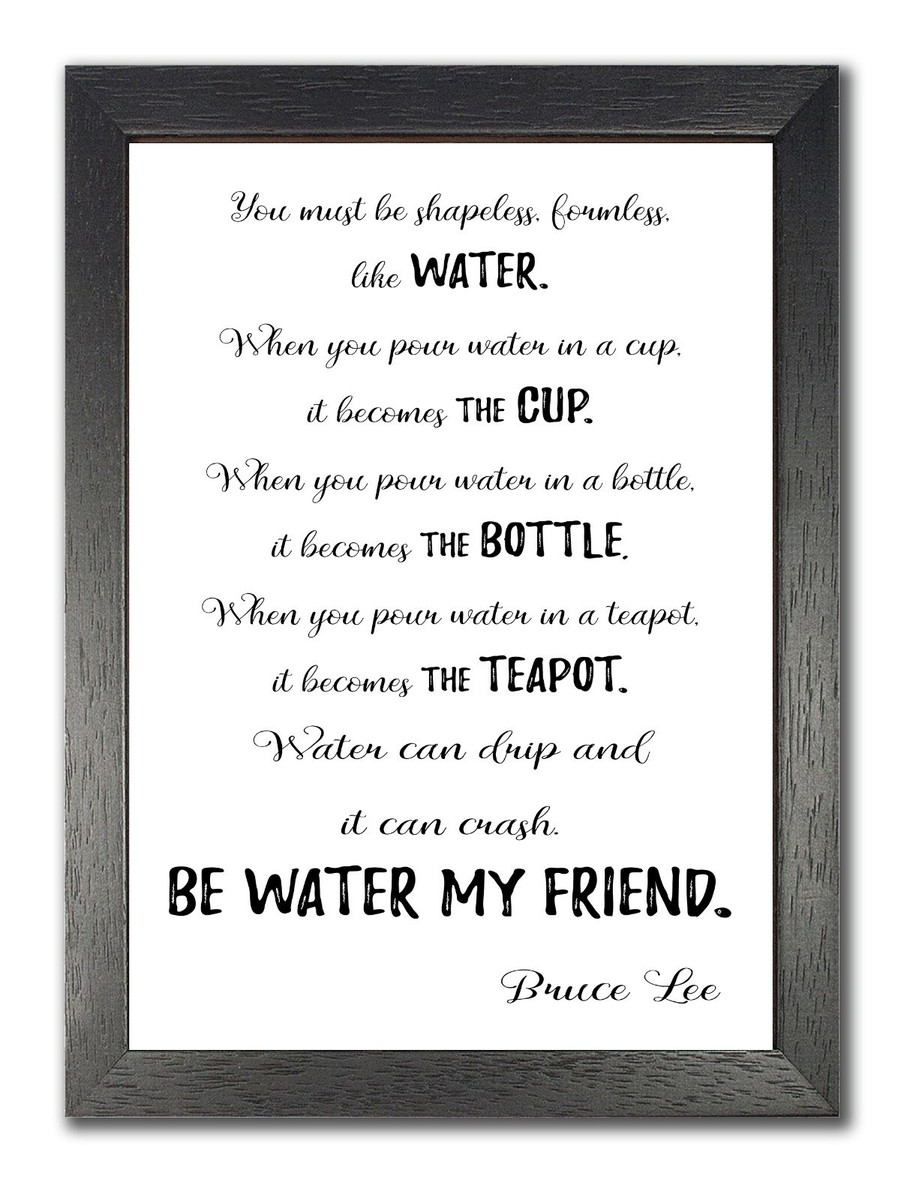 Be Water Quote