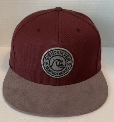 Quicksilver 1969 Boardshorts Adjustable Snapback Maroon Hat Patch Logo ...