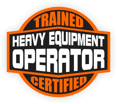 3pcs Heavy Equipment Operator Trained Certified Hard Hat Stickers ...