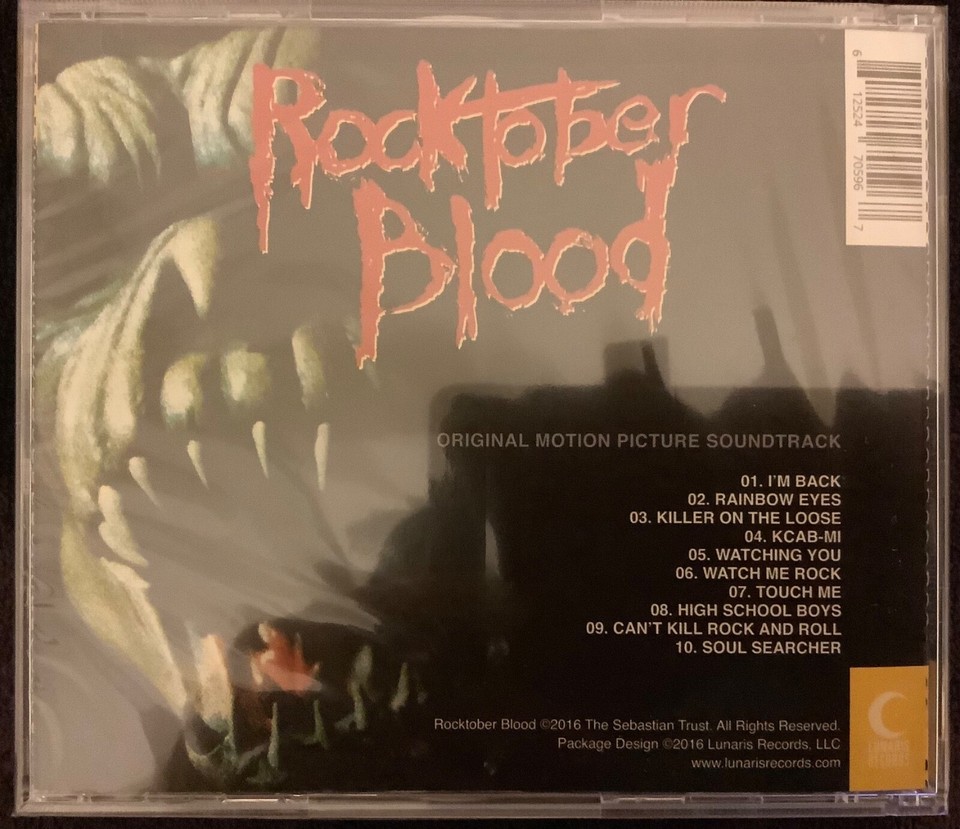 ROCKTOBER BLOOD SOUNDTRACK CD NEW SORCERY HEAVY METAL HORROR SLASHER 80 ...