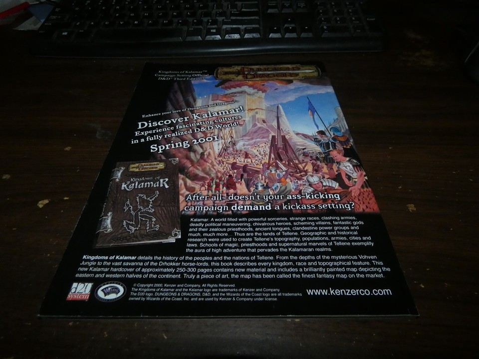 TSR: Dragon Magazine: Issue 281 with Poster | eBay