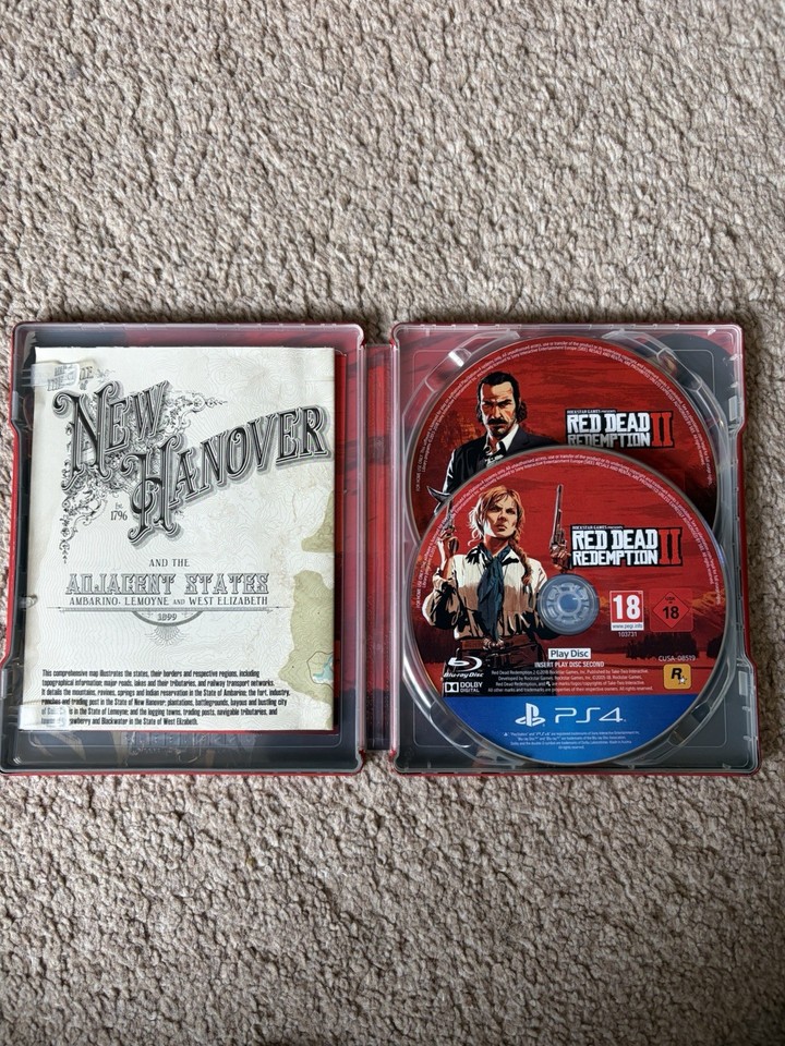 Red Dead Redemption II (2) PS4 Ultimate Steelbook Edition (Sony ...