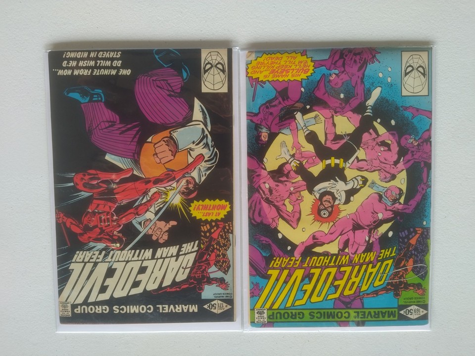 DAREDEVIL 163 - 181 FRANK MILLER ART 16 MARVEL COMICS LOT | eBay