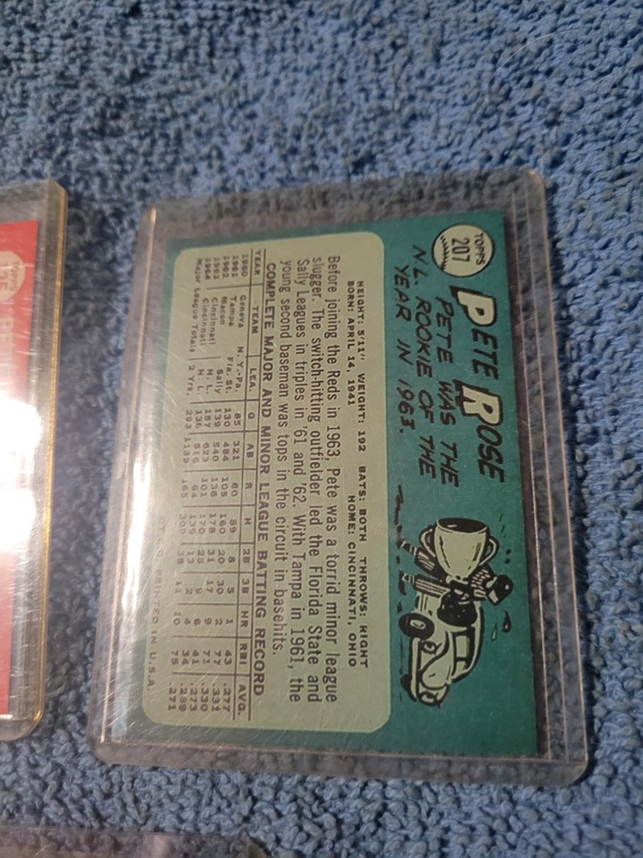Lot Of 5 Pete Rose Rookie Reprint Cards Other 1960's | eBay