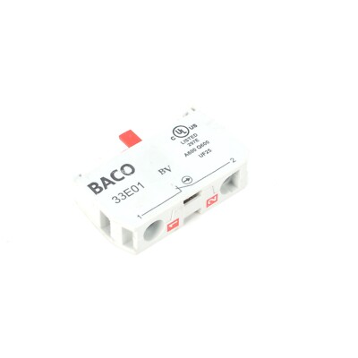 = BACO Controls 33E01 Contact Block - normally closed button (stop) | eBay