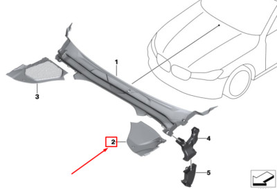 Couvercle de panneau de capot pour BMW 5 Touring G31 51717388718 | eBay