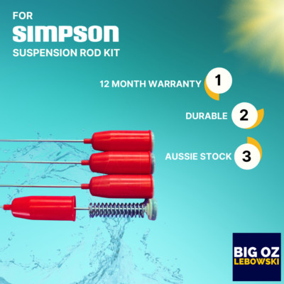 SUSPENSION ROD KIT(4 PK) FOR SIMPSON EZISET 9.5KG WASHER SWT954 | FREE ...
