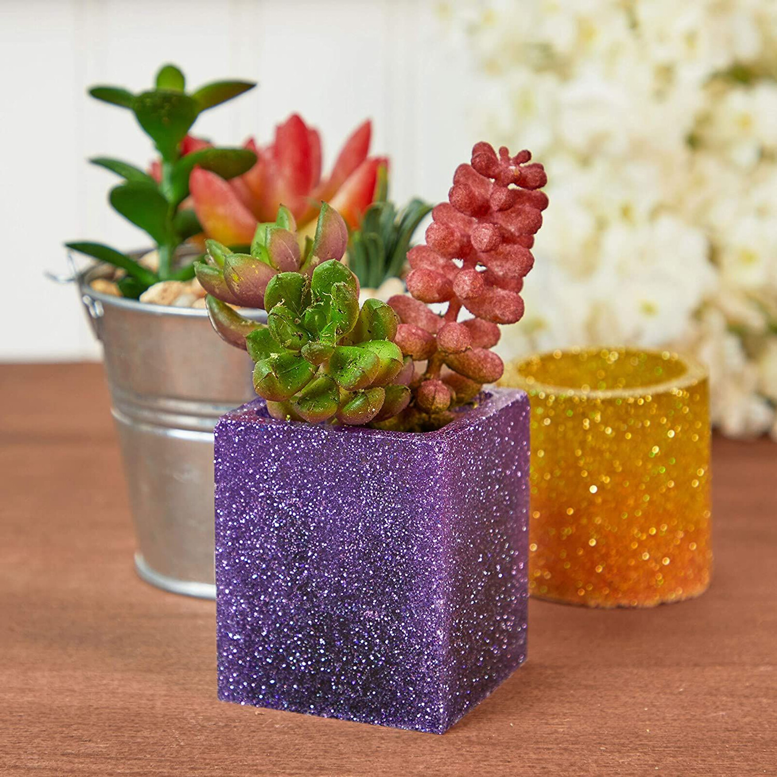 2 Pack Silicon Molder Epoxy Resin Cup for DIY Crafts, Cylinder and ...