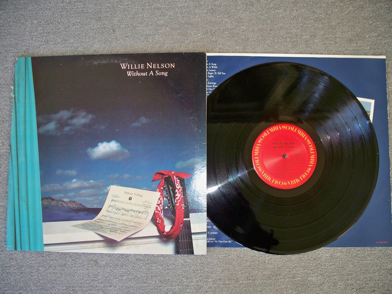 Willie Nelson Without A Song 1983 Columbia Records Very Good Condition ...