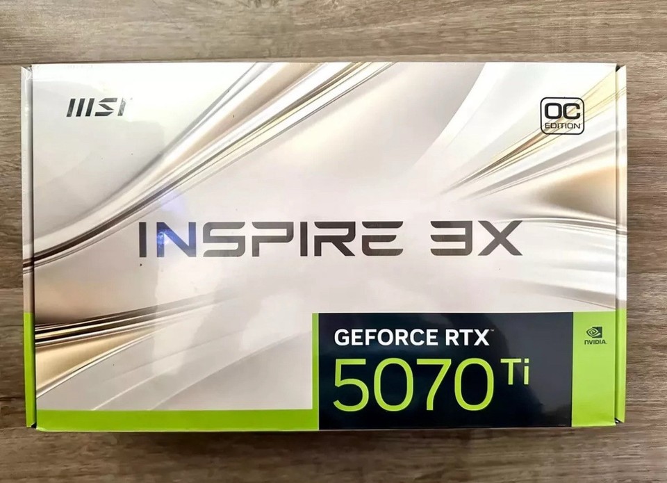 MSI INSPIRE 3X PLUS OC EDITION GEFORCE RTX 5070 Ti 16GB GDDR7 PCI ...