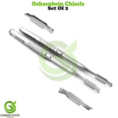 2Pcs Ochsenbein Periodontal Chisel #1 - #2 Beveled Splitting Bone ...
