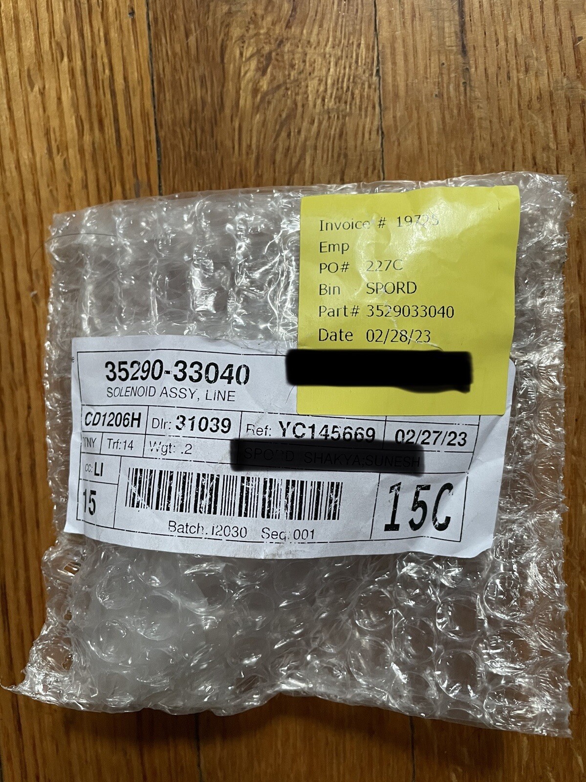 35290-33040 OEM GENUINE TOYOTA SOLENOID ASSY, LINE PRESSURE CONTROL ...