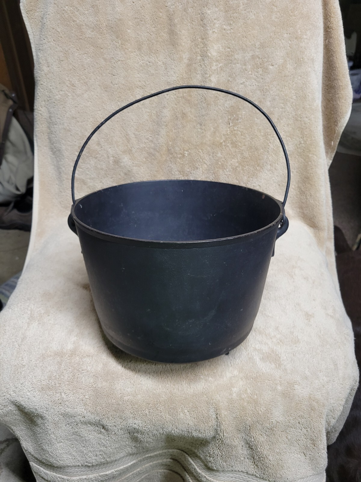 Vintage Cast Iron Kettle Pot Gate Mark 1890s 3 Leg | eBay