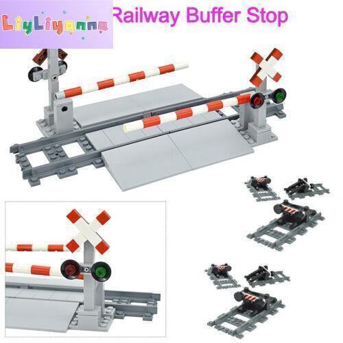 MOC City Train Track Walkway Buffer Stop for Le*go Kit Building Blocks ...